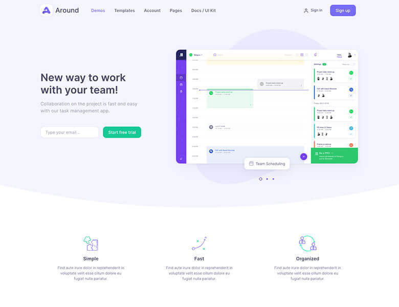 Around | Multipurpose Bootstrap Template